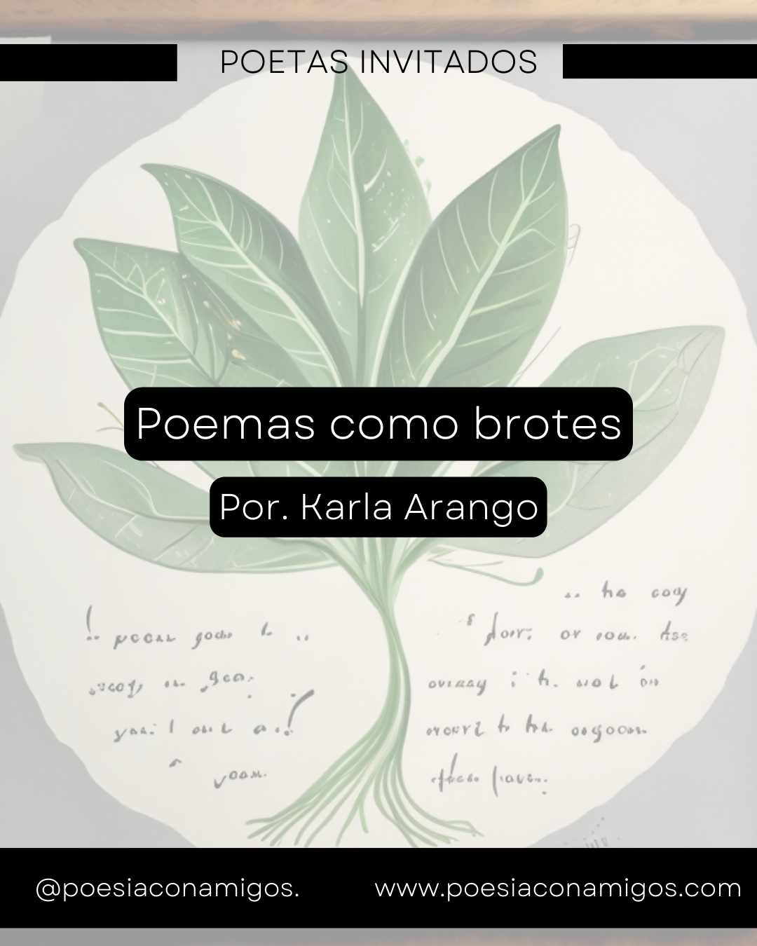Poemas como brotes Karla Arango - Poesía con Amigos