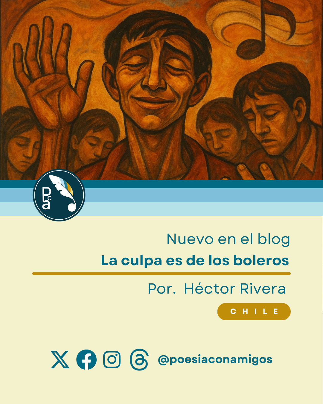 La culpa es de los boleros Héctor Rivera - Poesía con Amigos